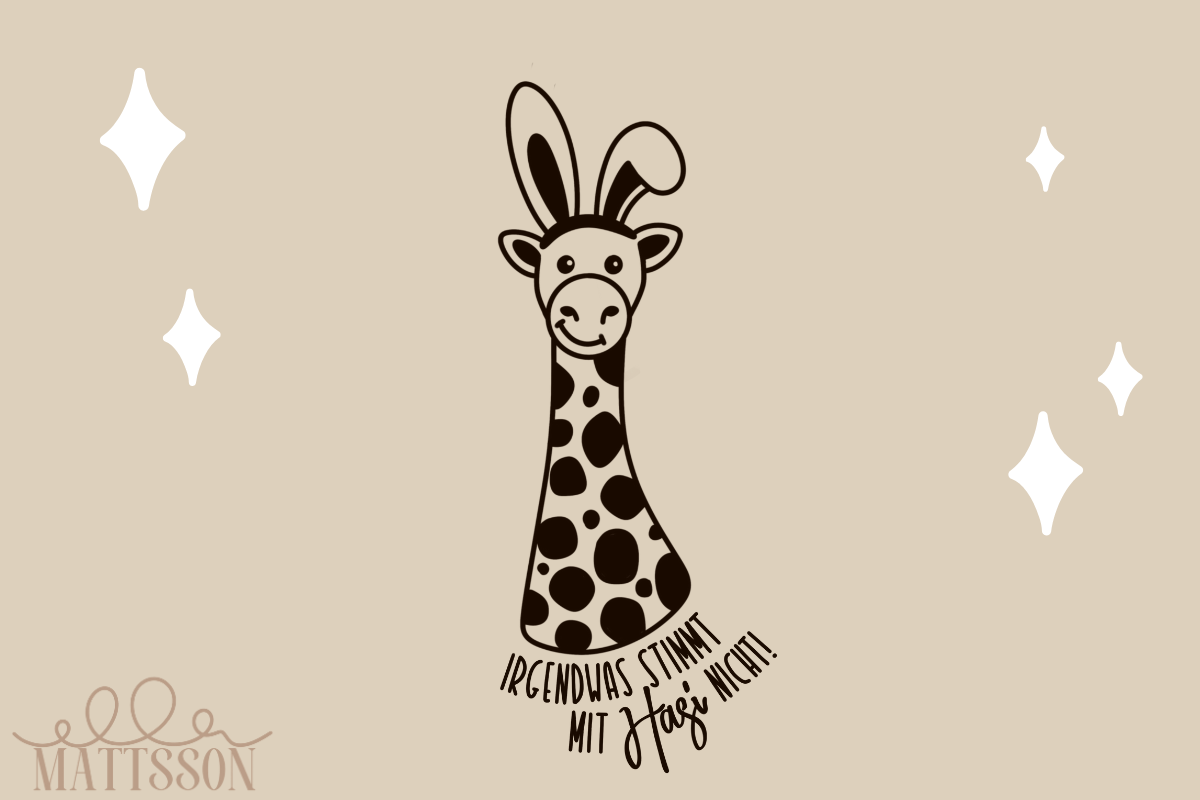 "Hasi Giraffe" - 0€ PLOTTERDATEI - ella mattsson
