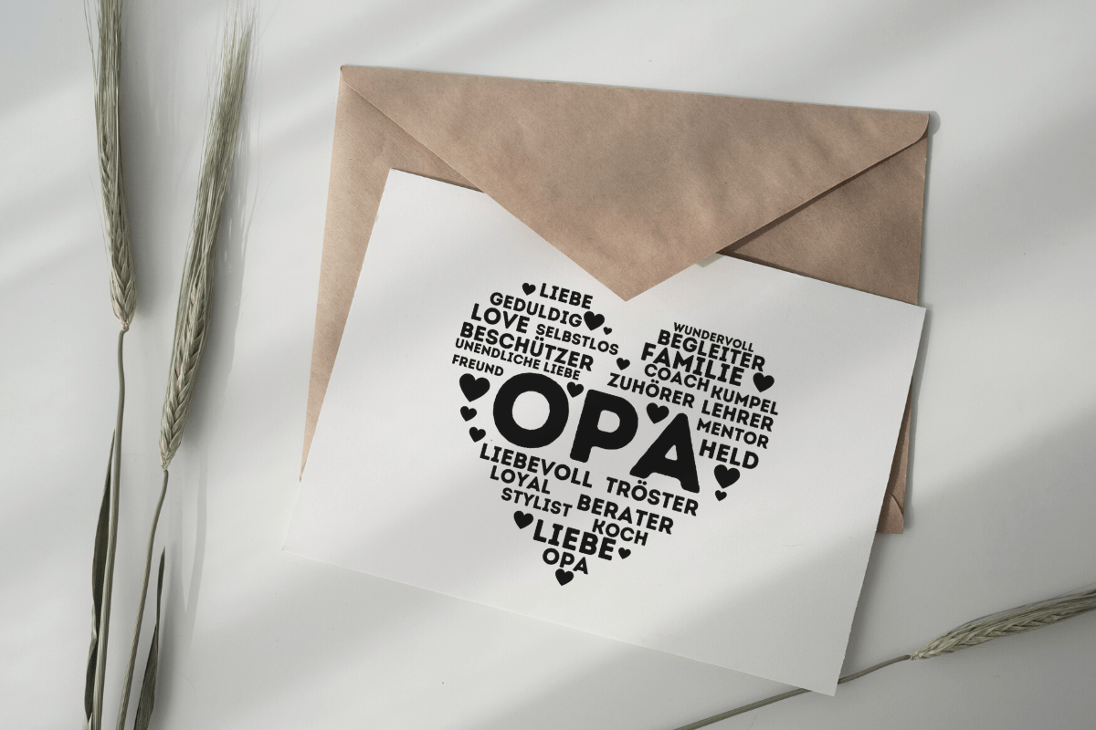 PLOTTERDATEI FREEBIE - EIN HERZ FÜR OPA - ella mattsson