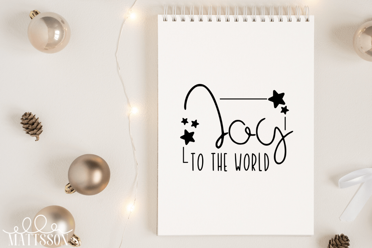 JOY TO THE WORLD SCHRIFTZUG SVG PLOTTERDATEI - ella mattsson