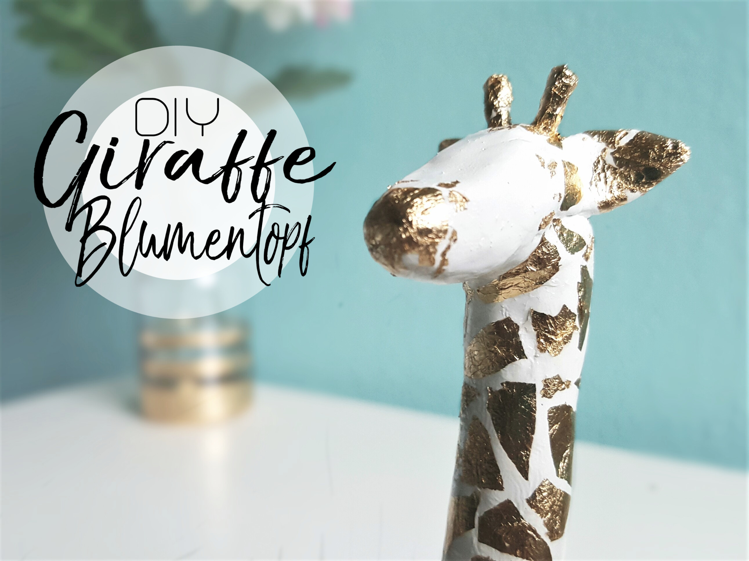 DIY - Giraffe Blumentopf aus Modelliermasse selber machen